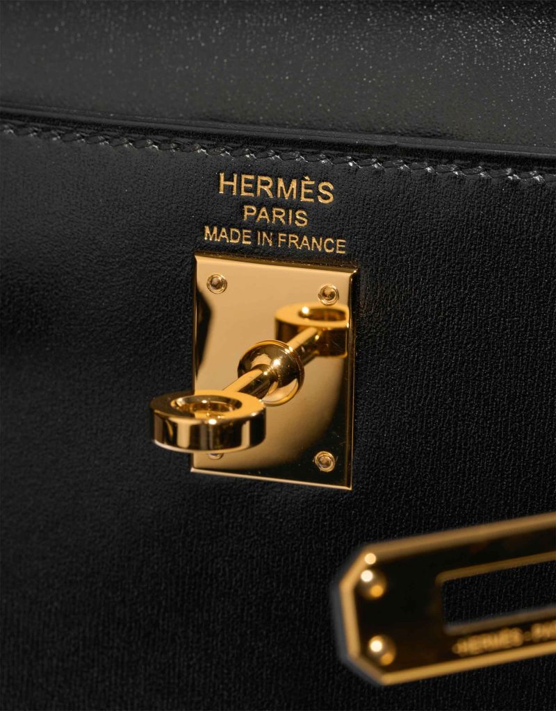 Hermès Kelly 25 Box Black | SACLÀB
