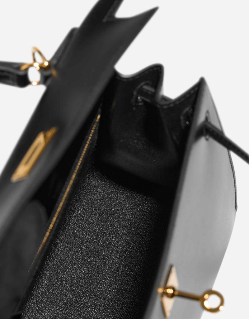 Hermès Kelly 25 Box Black | SACLÀB
