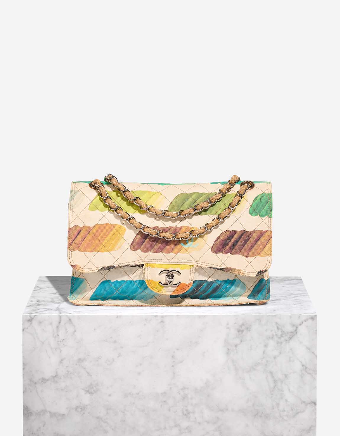 Chanel Timeless Flap Jumbo Canvas White Paint Palette | SACLÀB