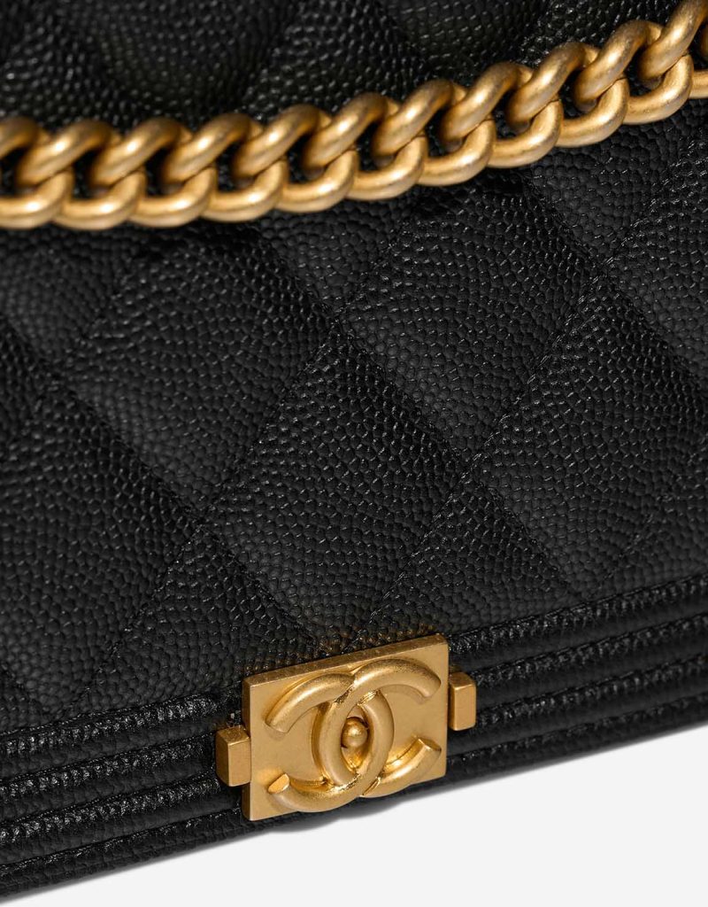 Chanel Boy Small Caviar Black | SACLÀB