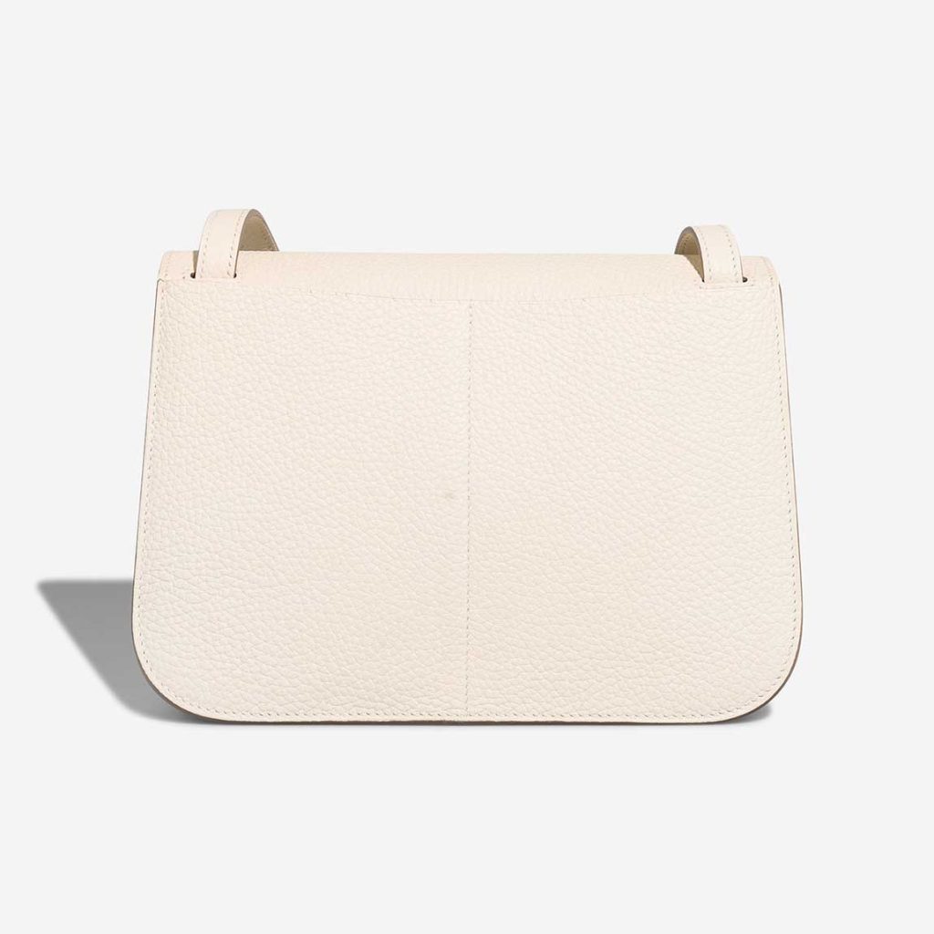 Hermès Halzan 25 Taurillon Clémence Mushroom / Beige de Weimar | SACLÀB