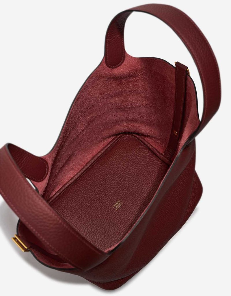 Hermès Picotin 22 Taurillon Clémence Rouge H | SACLÀB