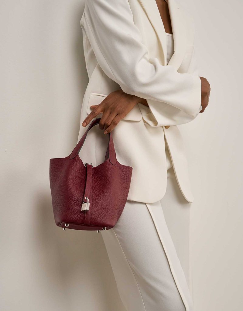 Hermès Picotin 18 Clémence Rouge H | SACLÀB