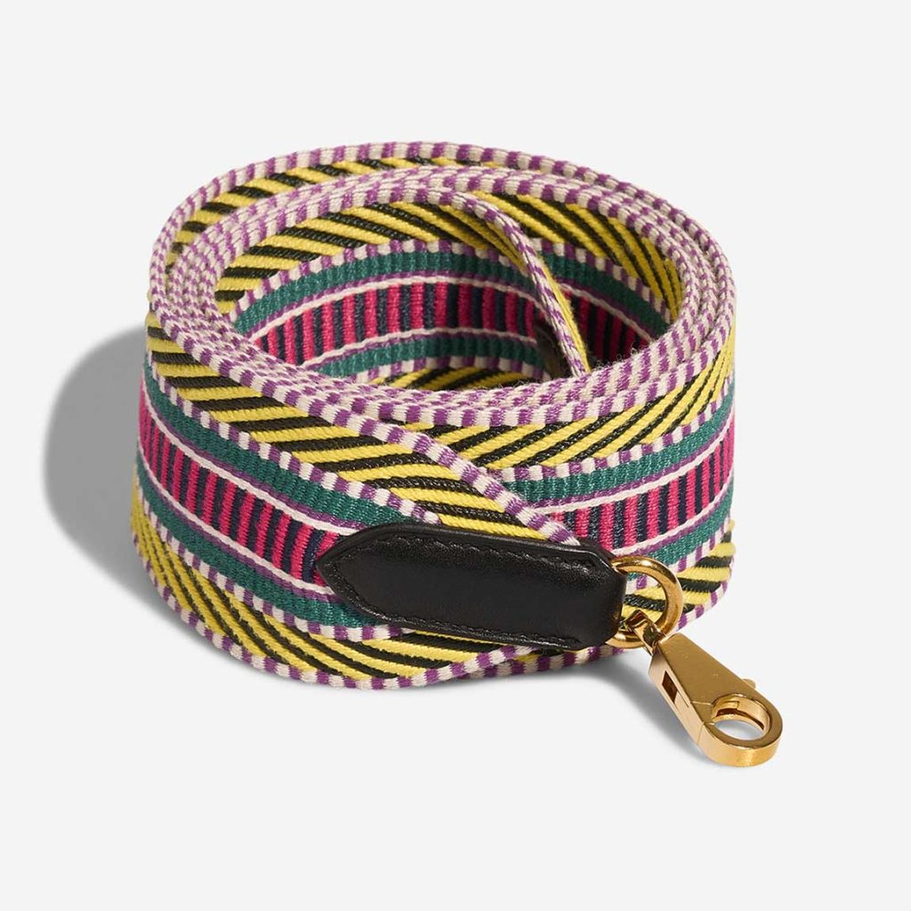 Hermès Shoulder Strap Canvas Black / Multicolour | SACLÀB
