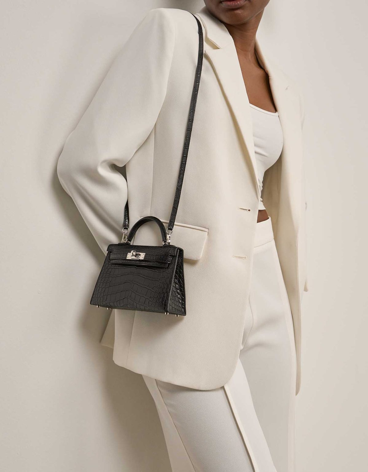 Hermès Kelly 20 Mini en Desordre Epsom Black | SACLÀB
