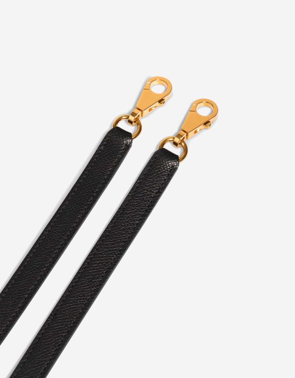 Hermès Kelly Strap Epsom Black Long Version | SACLÀB