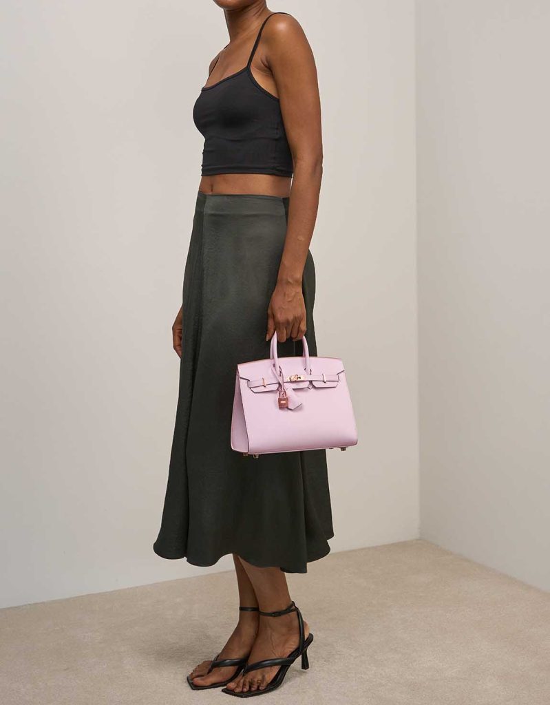 Hermès Birkin HSS 25 Epsom Mauve Pâle / Rose Sakura | SACLÀB