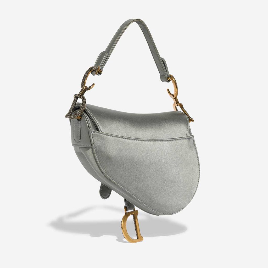 Dior Saddle Mini Satin Grey | SACLÀB