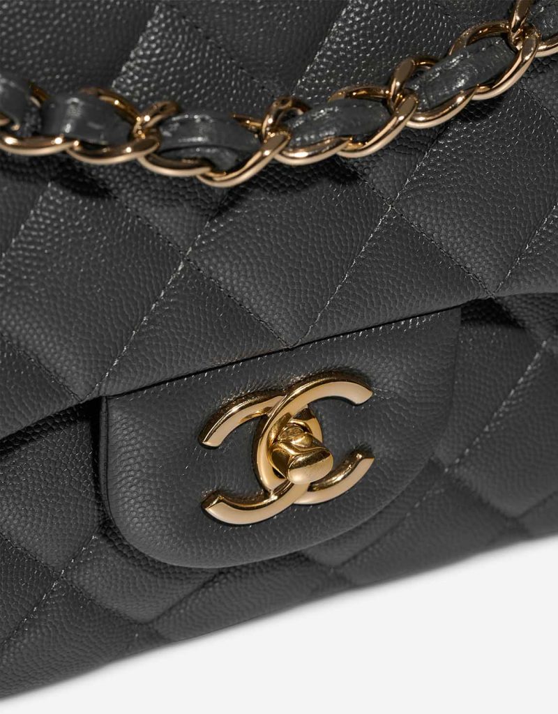 Chanel Timeless Jumbo Caviar Grey | SACLÀB