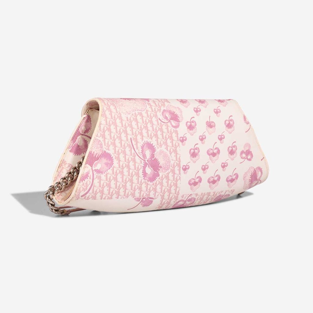 Dior Cherry Blossom Shoulder Bag Canvas White / Pink | SACLÀB