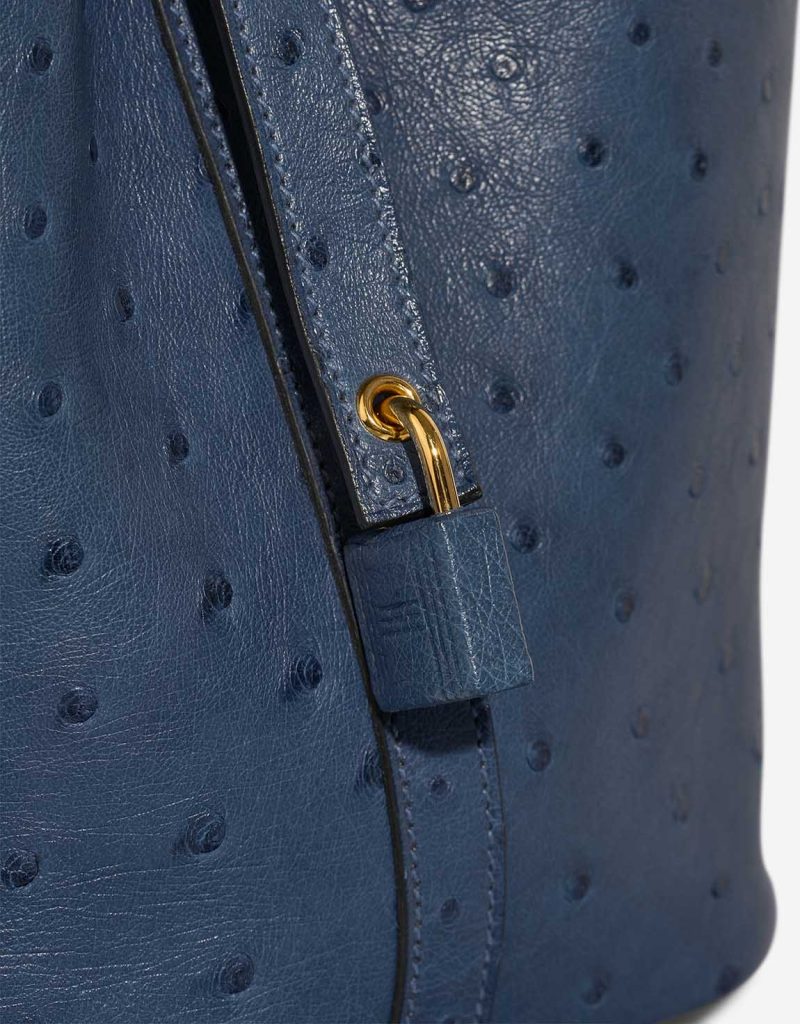 Hermès Picotin 18 Ostrich Deep Blue | SACLÀB
