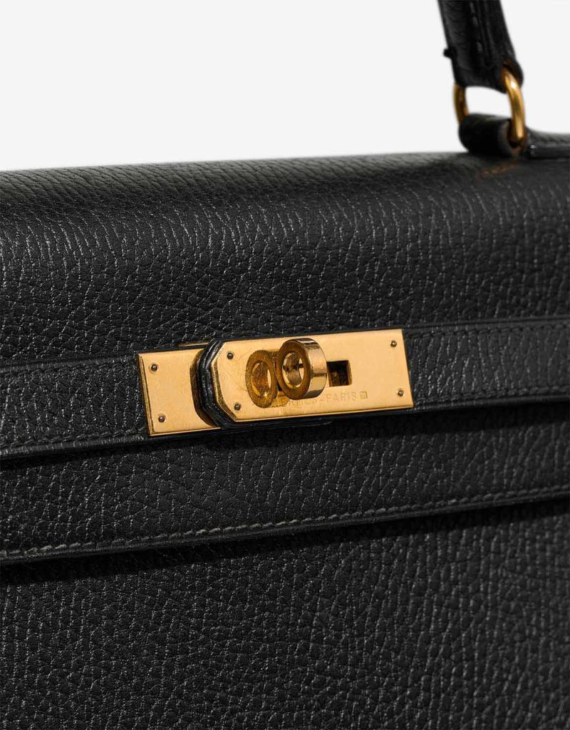 Hermès Kelly 35 Ardennes Black | SACLÀB