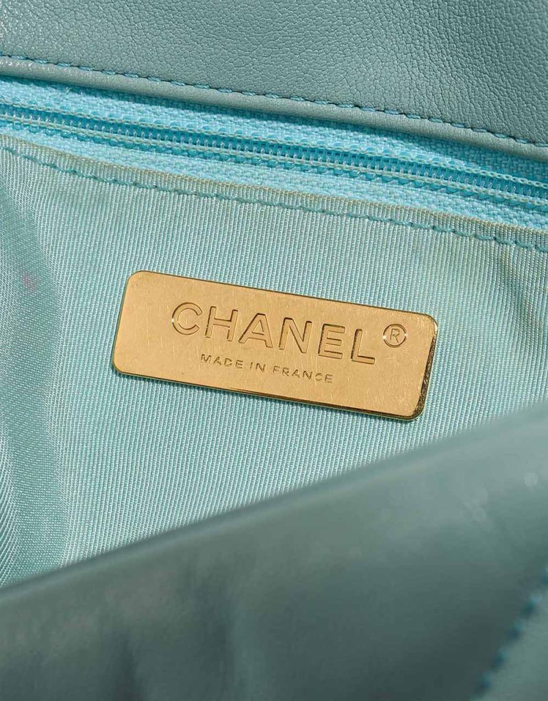 Chanel 19 Flap Bag Lamb Turquoise | SACLÀB