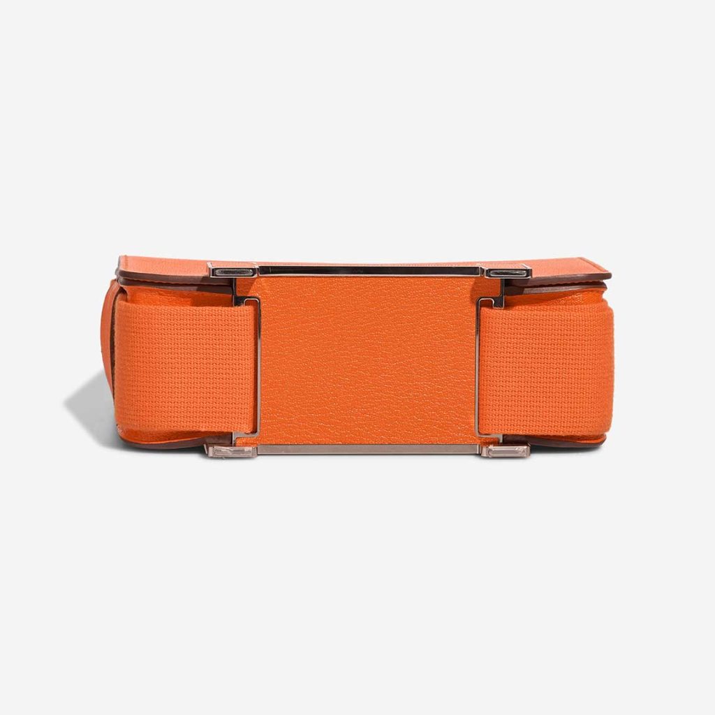 Hermès Geta Chèvre Orange H | SACLÀB