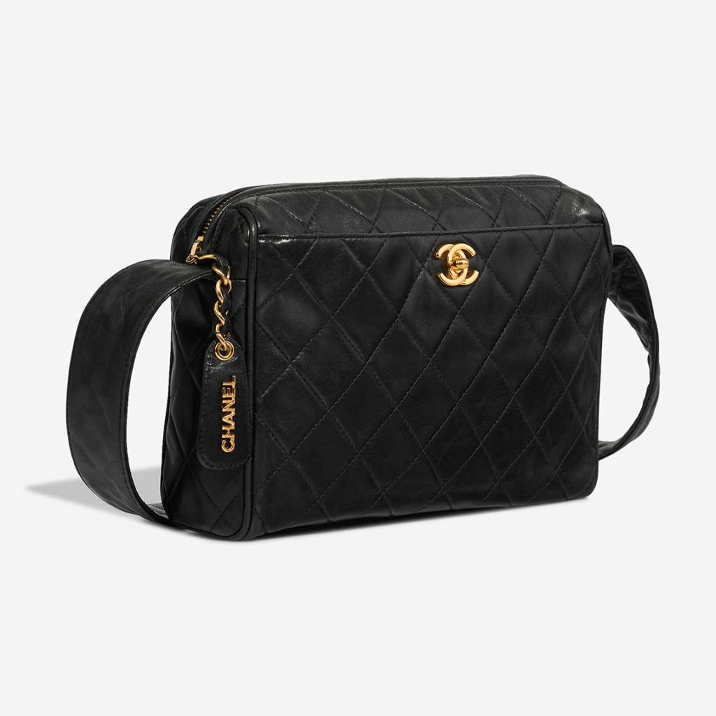 Chanel Camera Bag Lamb Black | SACLÀB