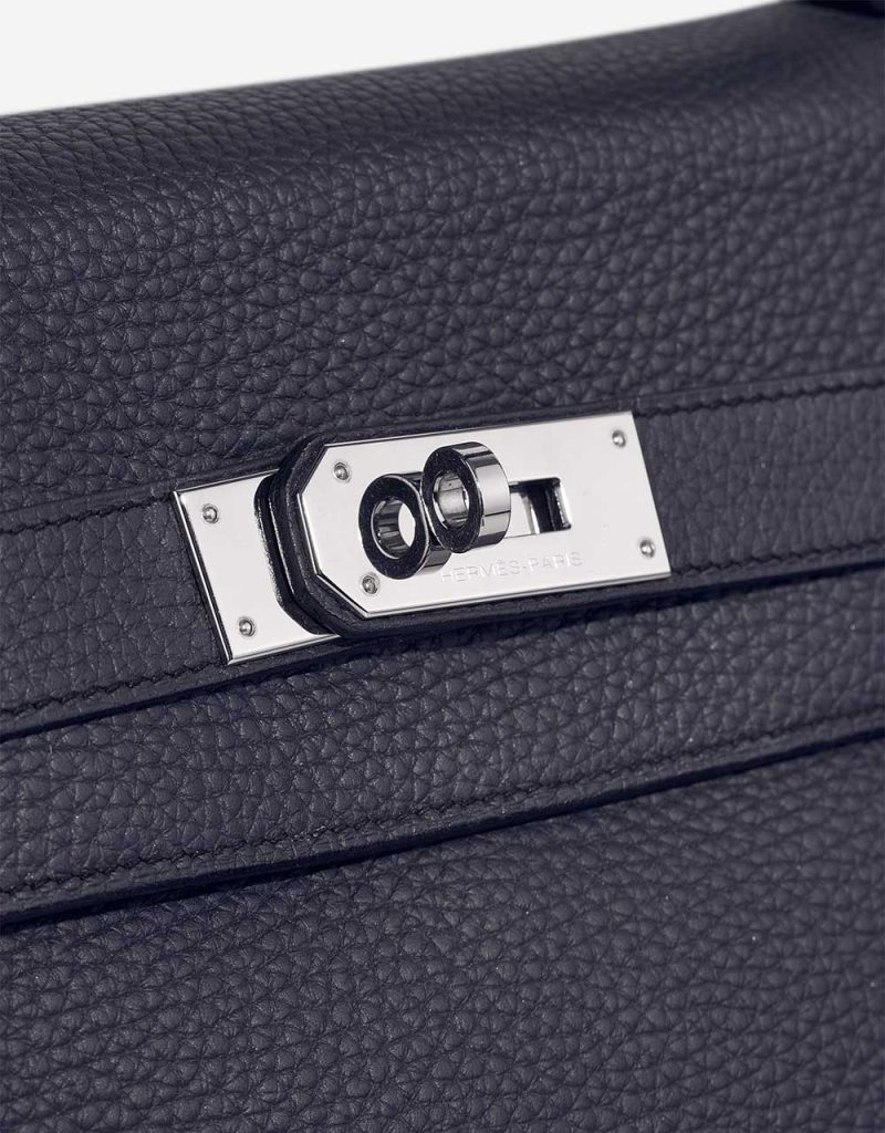 Hermès Kelly 40 Clémence Bleu Obscur / Anémone | SACLÀB