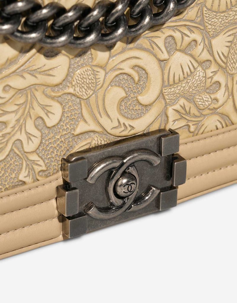 Chanel Boy Medium Lamb Beige | SACLÀB