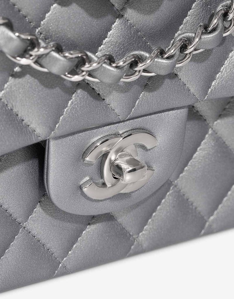 Chanel Timeless Medium Metallic Grey | SACLÀB
