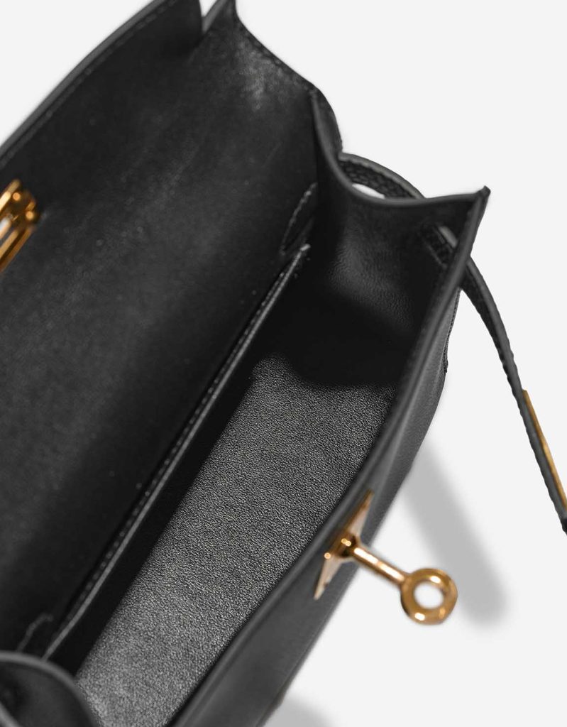 Hermès Kelly Touch Mini Veau Madame / Lizard Black | SACLÀB