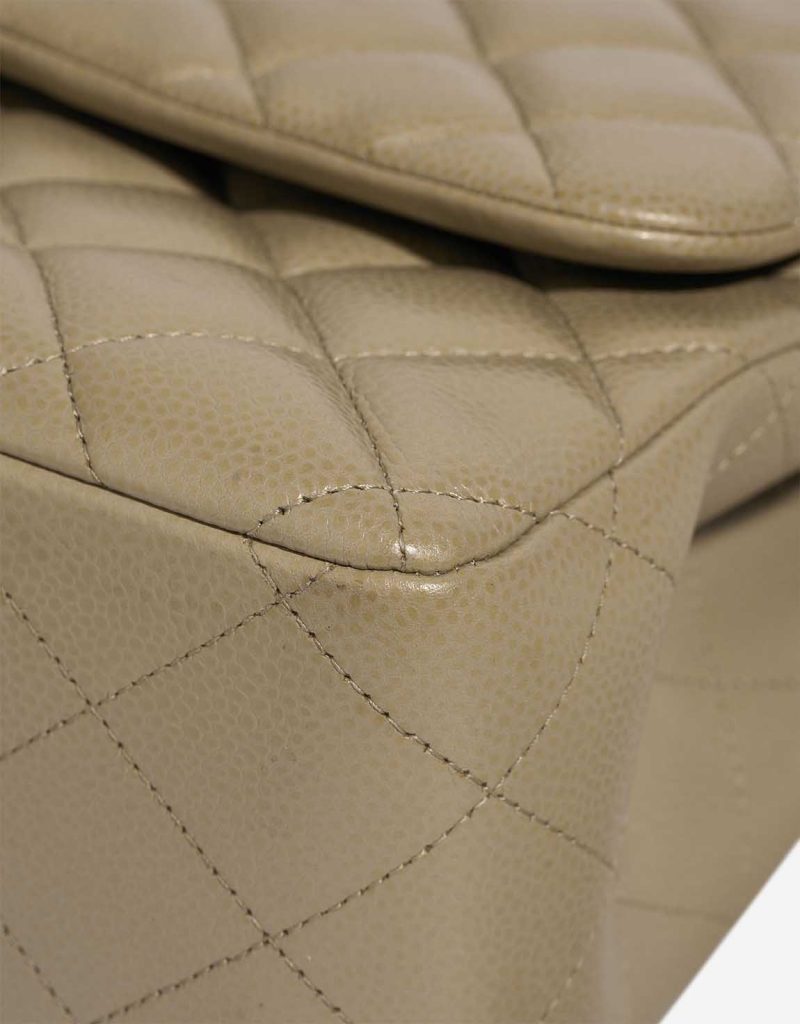 Chanel Timeless Jumbo Caviar Beige | SACLÀB