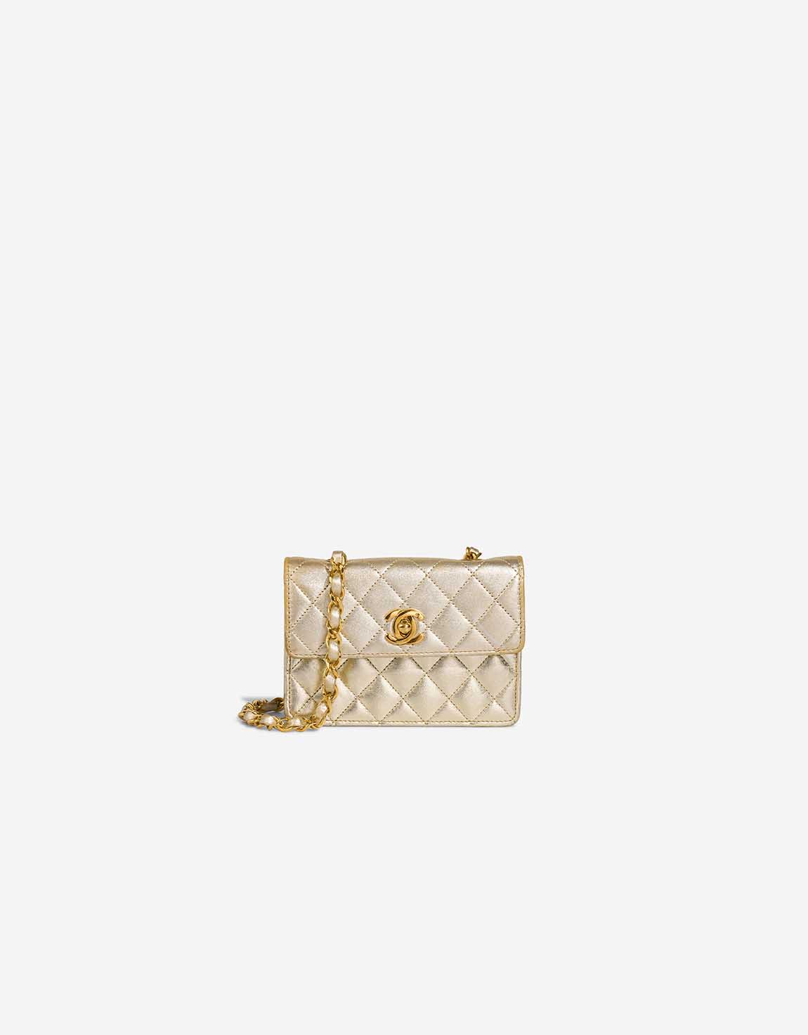 Chanel Timeless Extra Mini Lamb Gold | SACLÀB