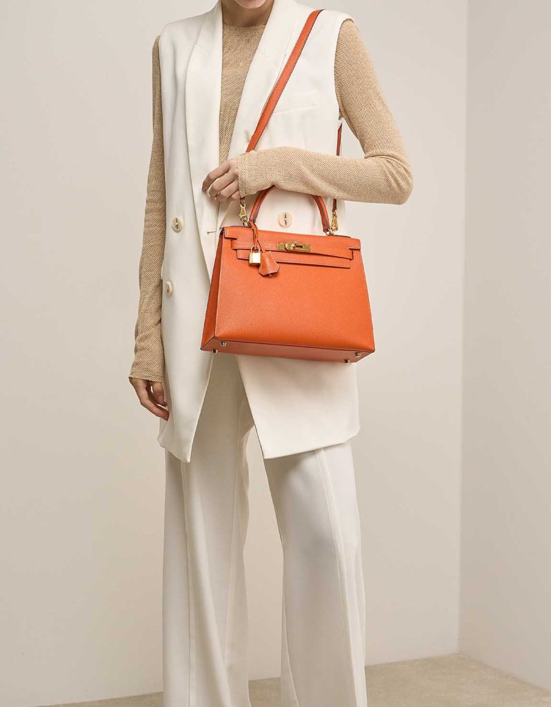 Hermès Kelly 28 Epsom Feu | SACLÀB