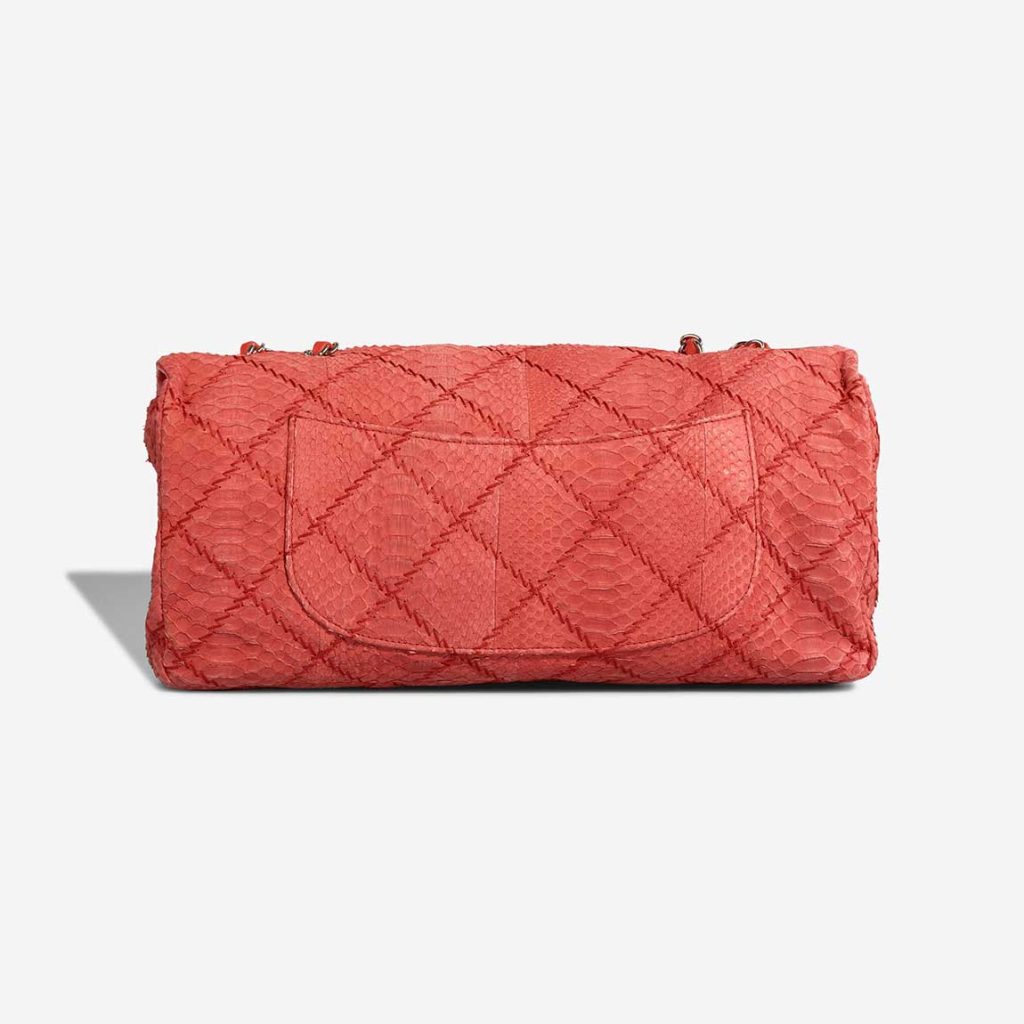 Chanel Timeless Maxi Flap Bag Python Red | SACLÀB