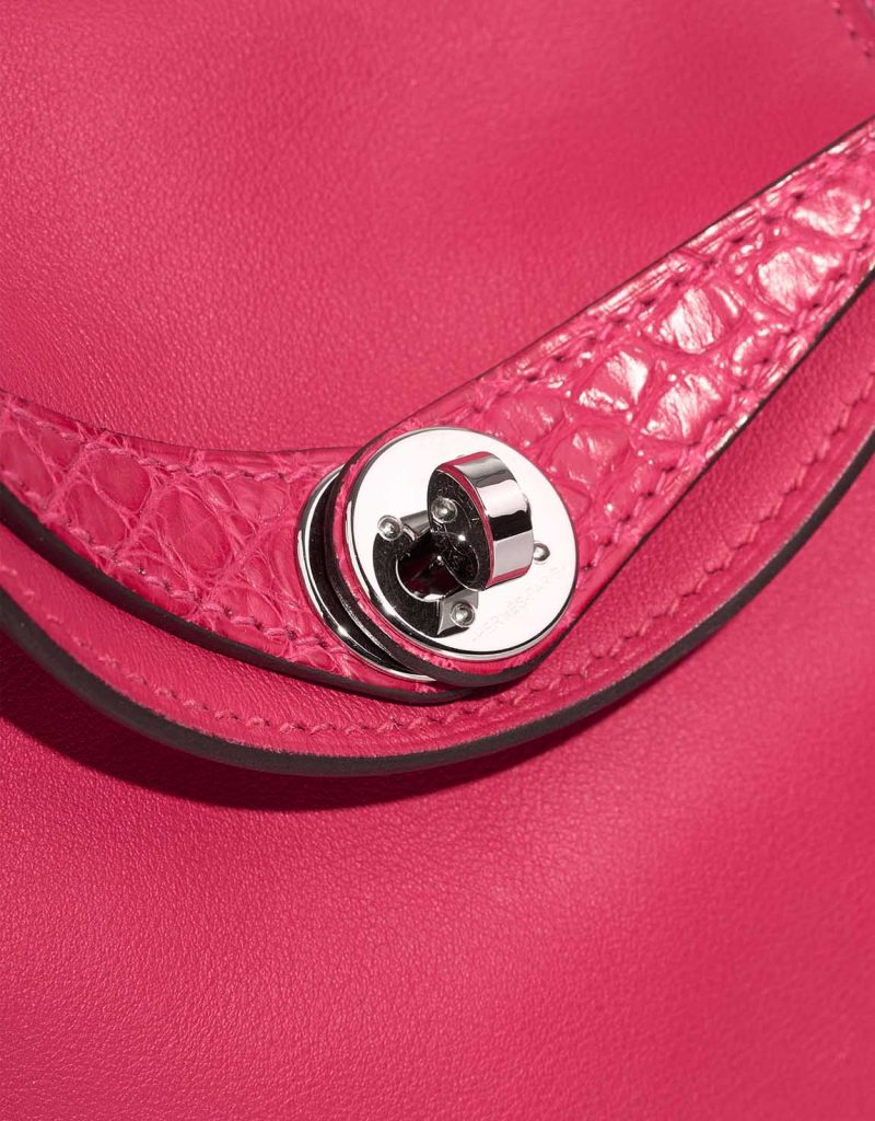Hermès Lindy Touch Mini Swift / Matte Alligator Framboise | SACLÀB