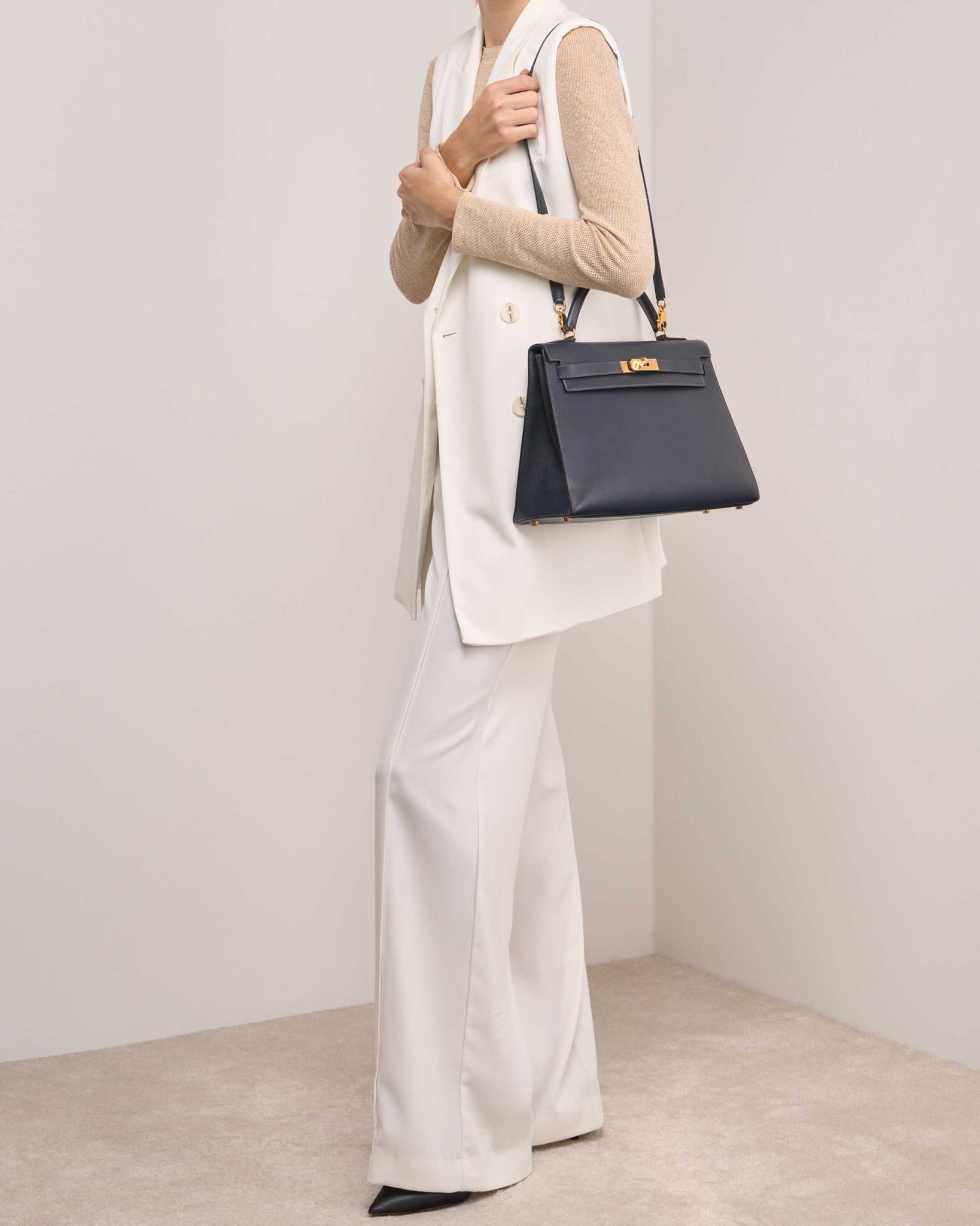 Hermès Kelly 32 Epsom Gold | SACLÀB
