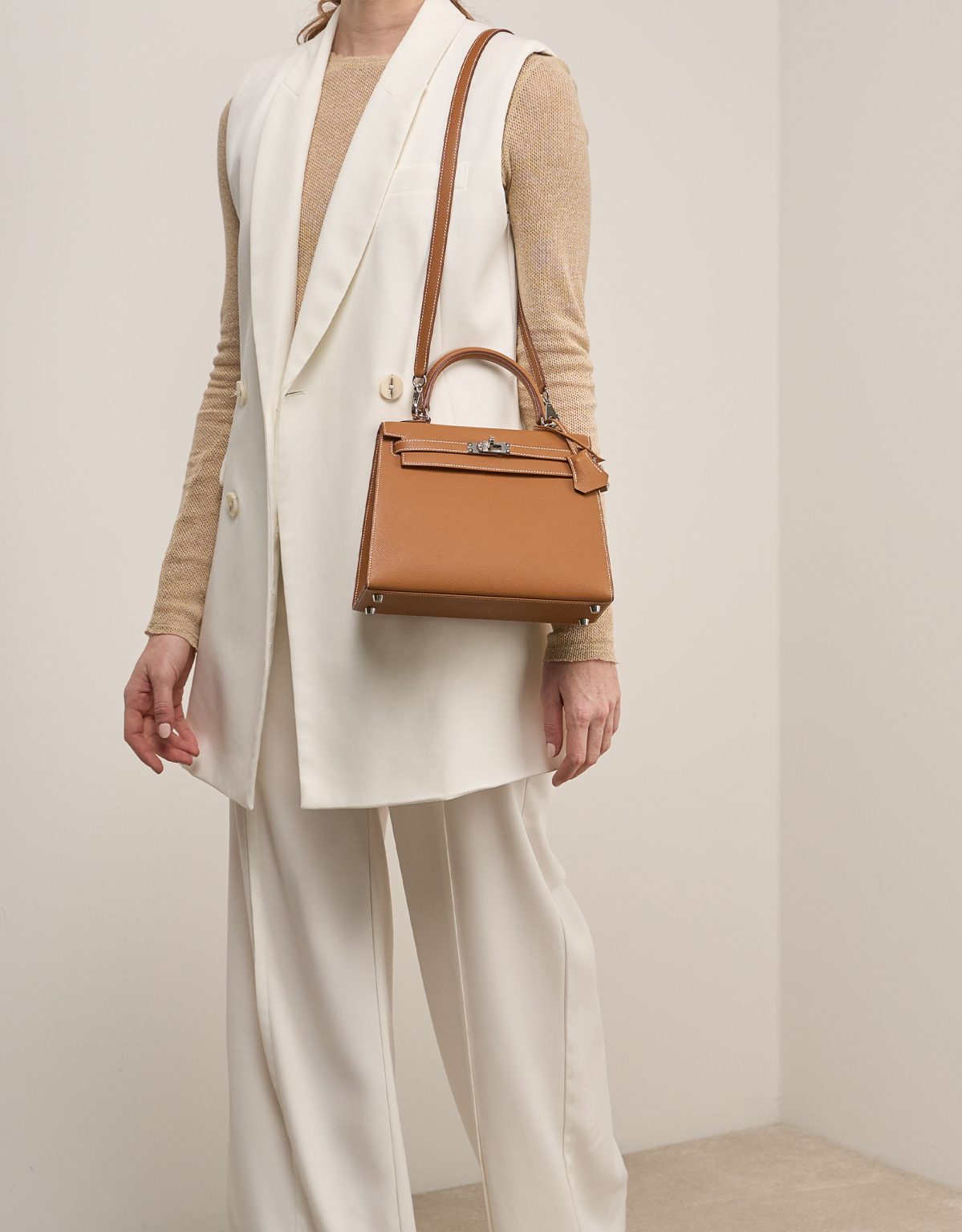 Hermès Kelly 25 Epsom Gold | SACLÀB