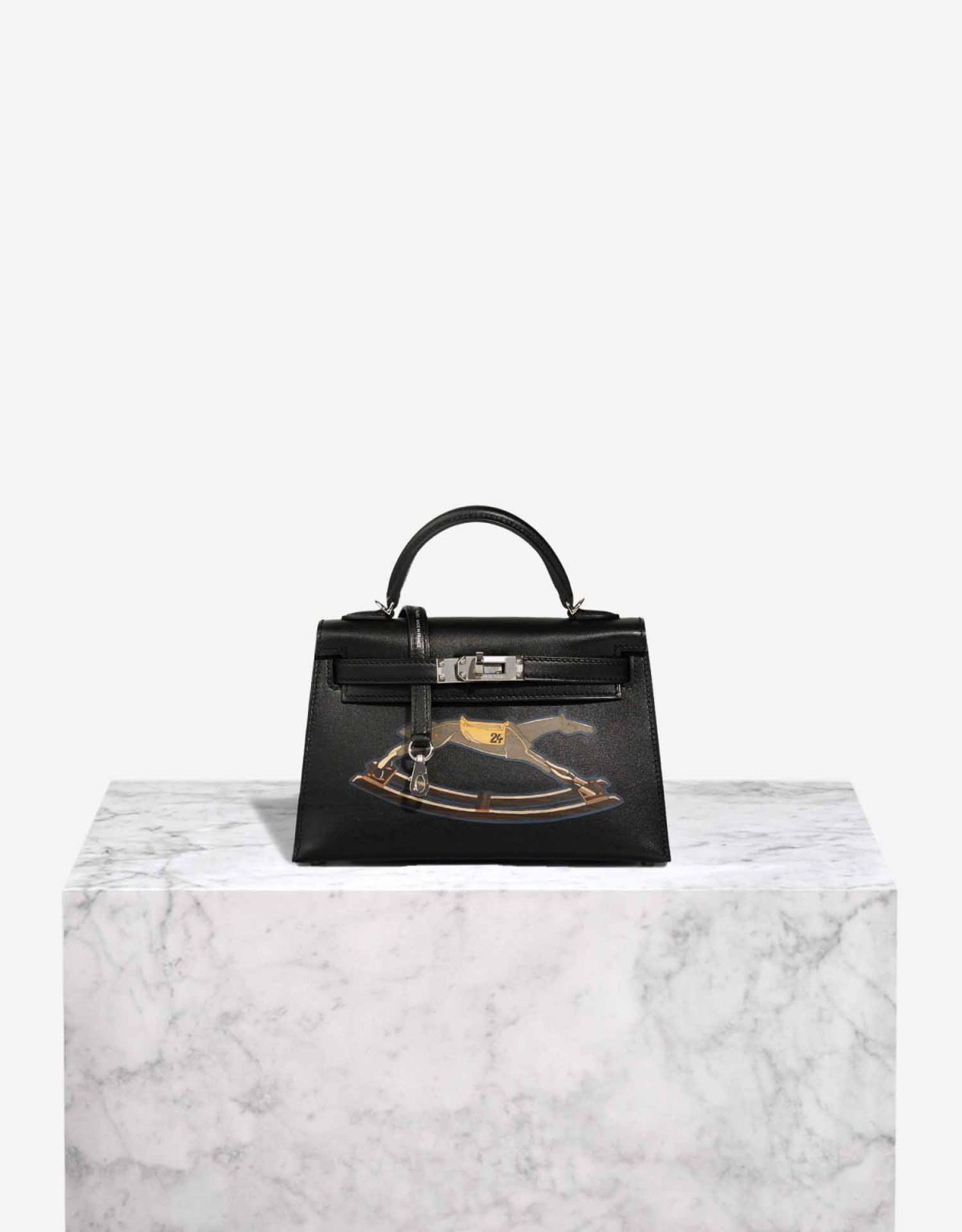 Hermès Kelly 20 Mini en Desordre Epsom Black | SACLÀB