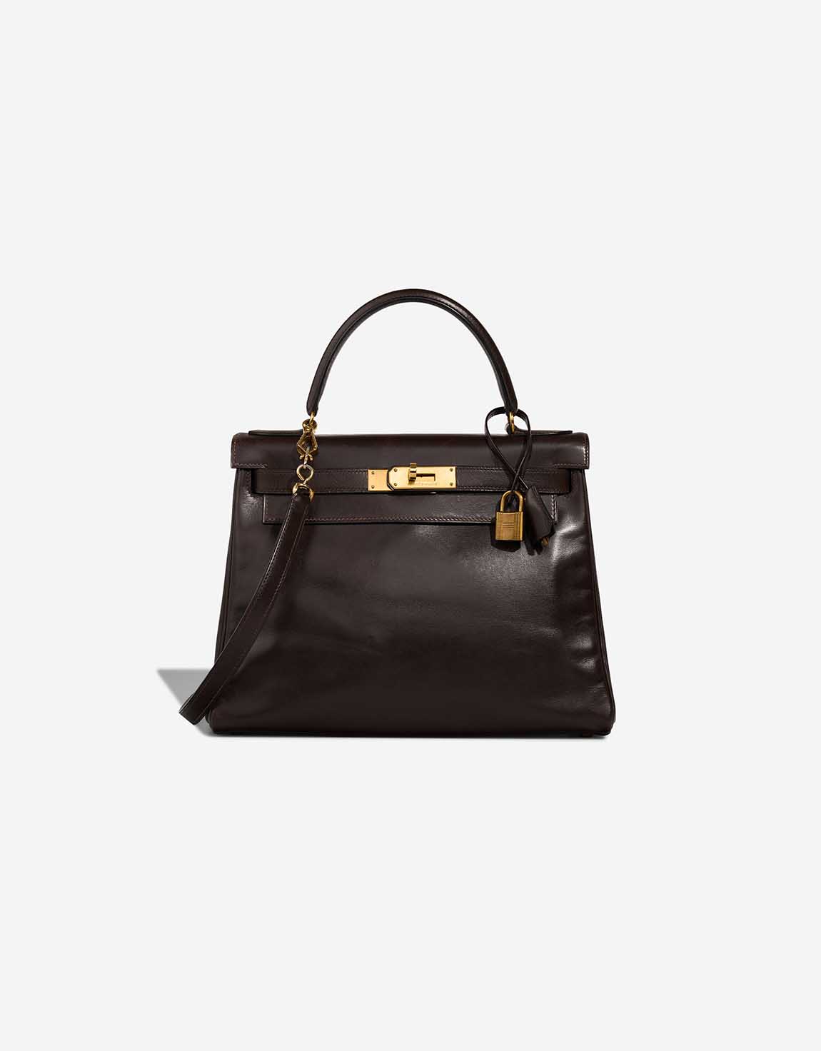Hermès Kelly 28 Box Ébène | SACLÀB
