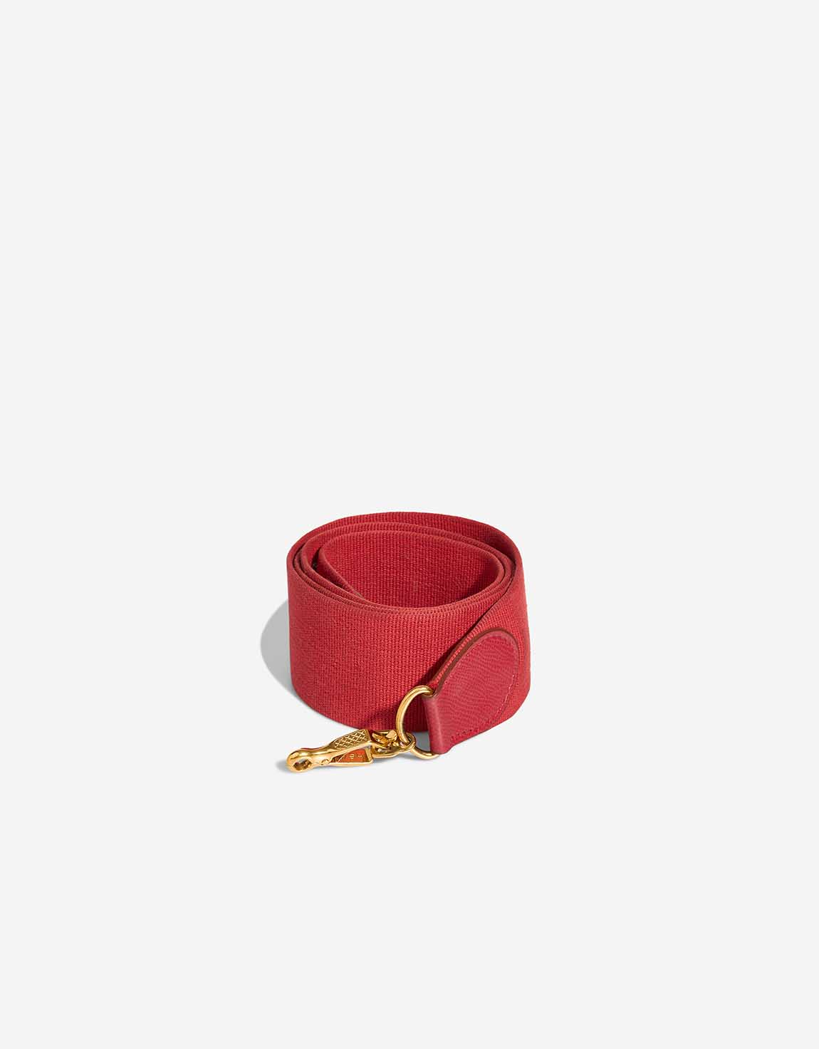 Hermès Kelly Strap Box / Canvas Rouge Vif | SACLÀB